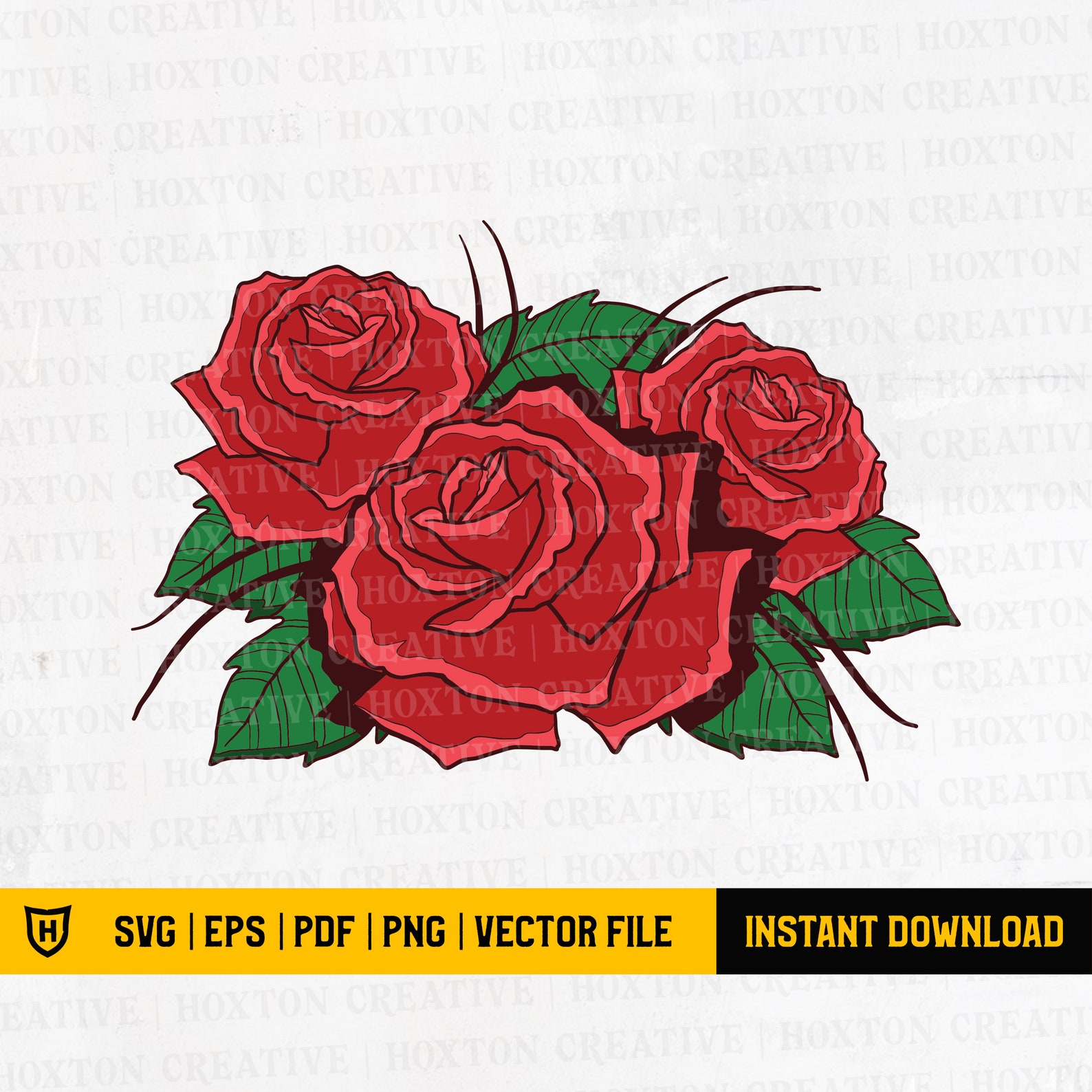 Red Rose Svg Red Roses Svg Rose Svg Rose Clipart - Etsy