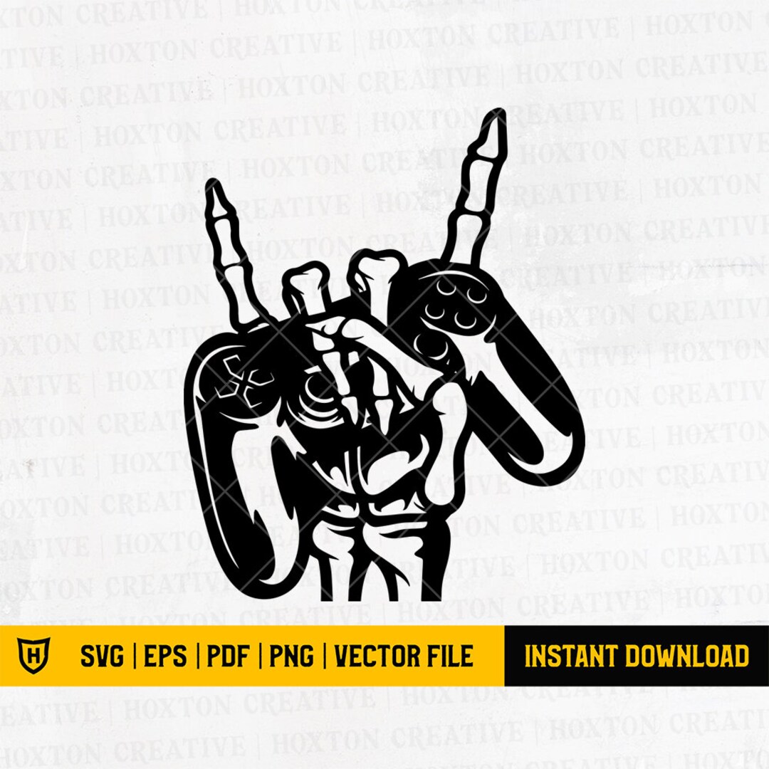 Gamer Skeleton Svg | Gaming Svg | Gamer Png | Playstation Svg ...