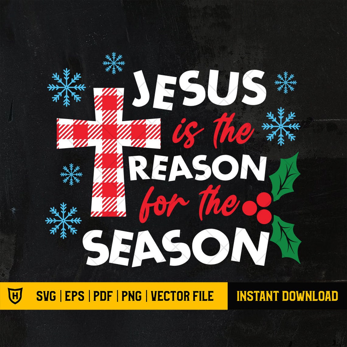 Jesus is the Reason for the Season Svg File Christmas Svg | Etsy