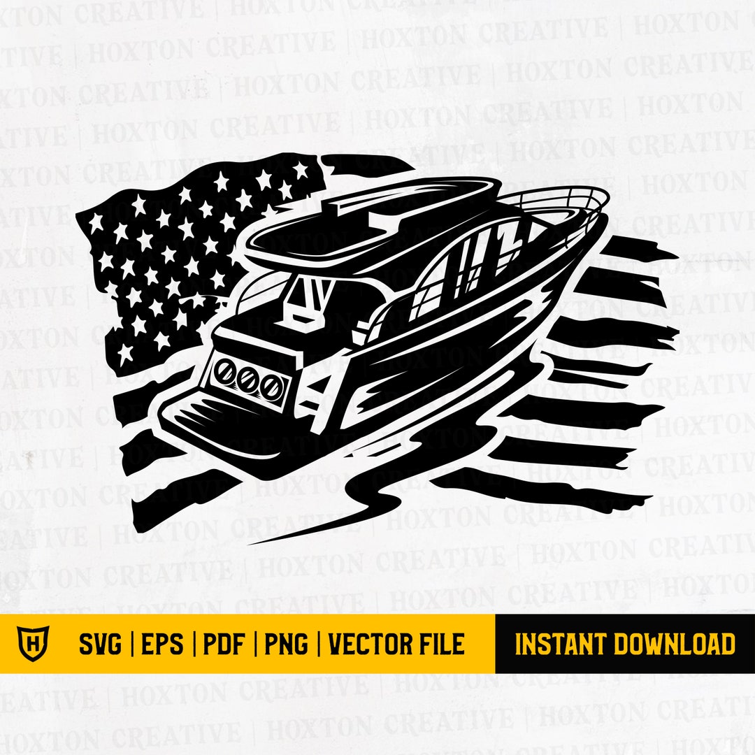 USA Speed Boat Svg | Boat Svg | Speed Boat Clipart | Boat Life Svg ...
