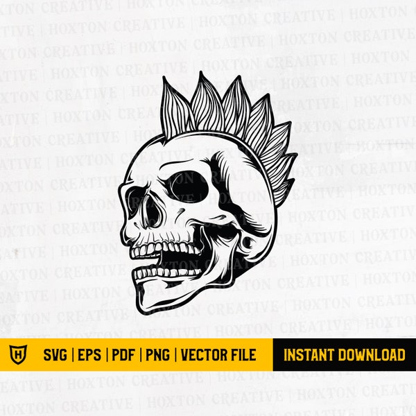 Skeleton With Mohawk - Etsy