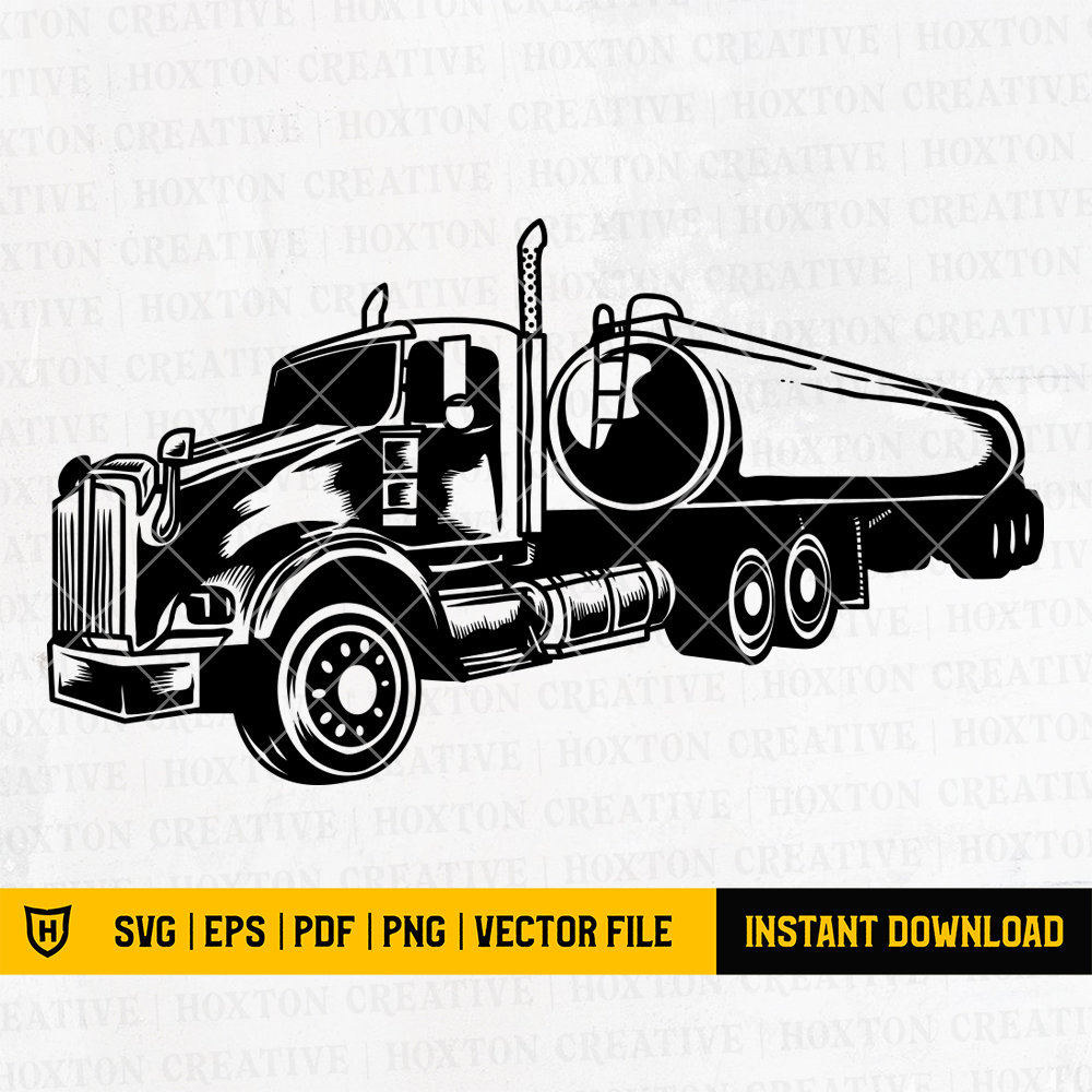 Tanker Truck Svg File Truck Svg Tank Truck Svg Tank Truck Cut Files ...
