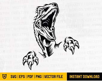 Raptor in the Wall SVG, Velociraptor SVG, Dinosaur T-shirt, Dinosaur ...