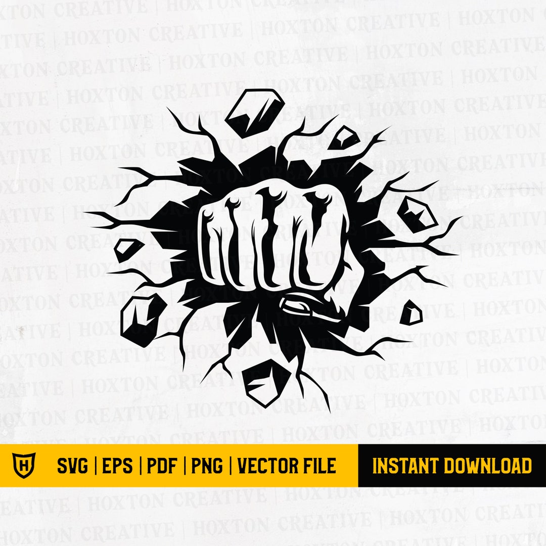Smash Punch Svg | Smash Hand Svg | Hand Svg | Smash Svg | Cutting Files ...