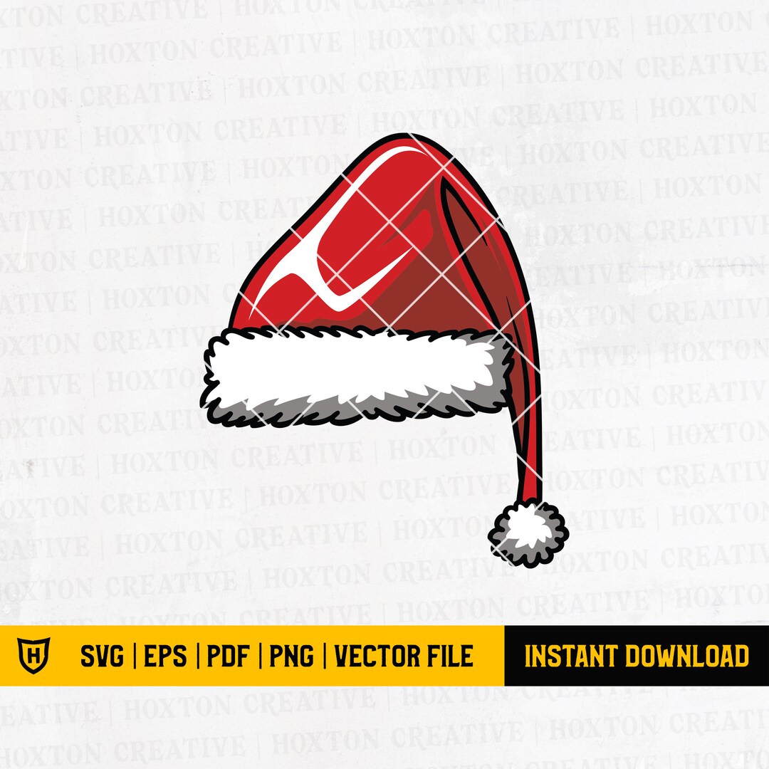 Santa Hat Svg File Christmas Hat Svg Merry Christmas Hat Svg Santa Hat ...