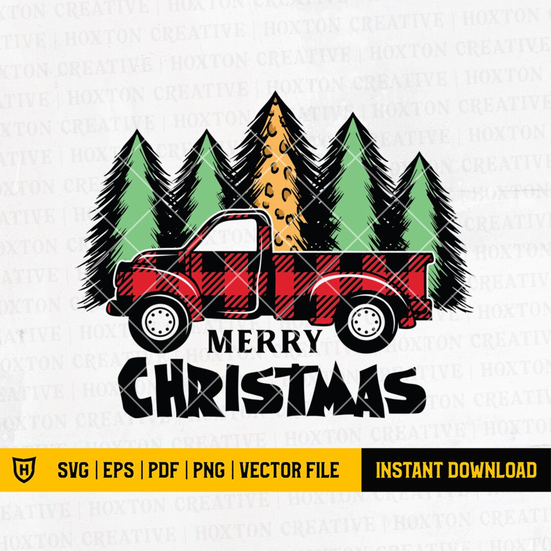 Farm Truck Christmas Svg Files Christmas Svg Merry Christmas Svg ...