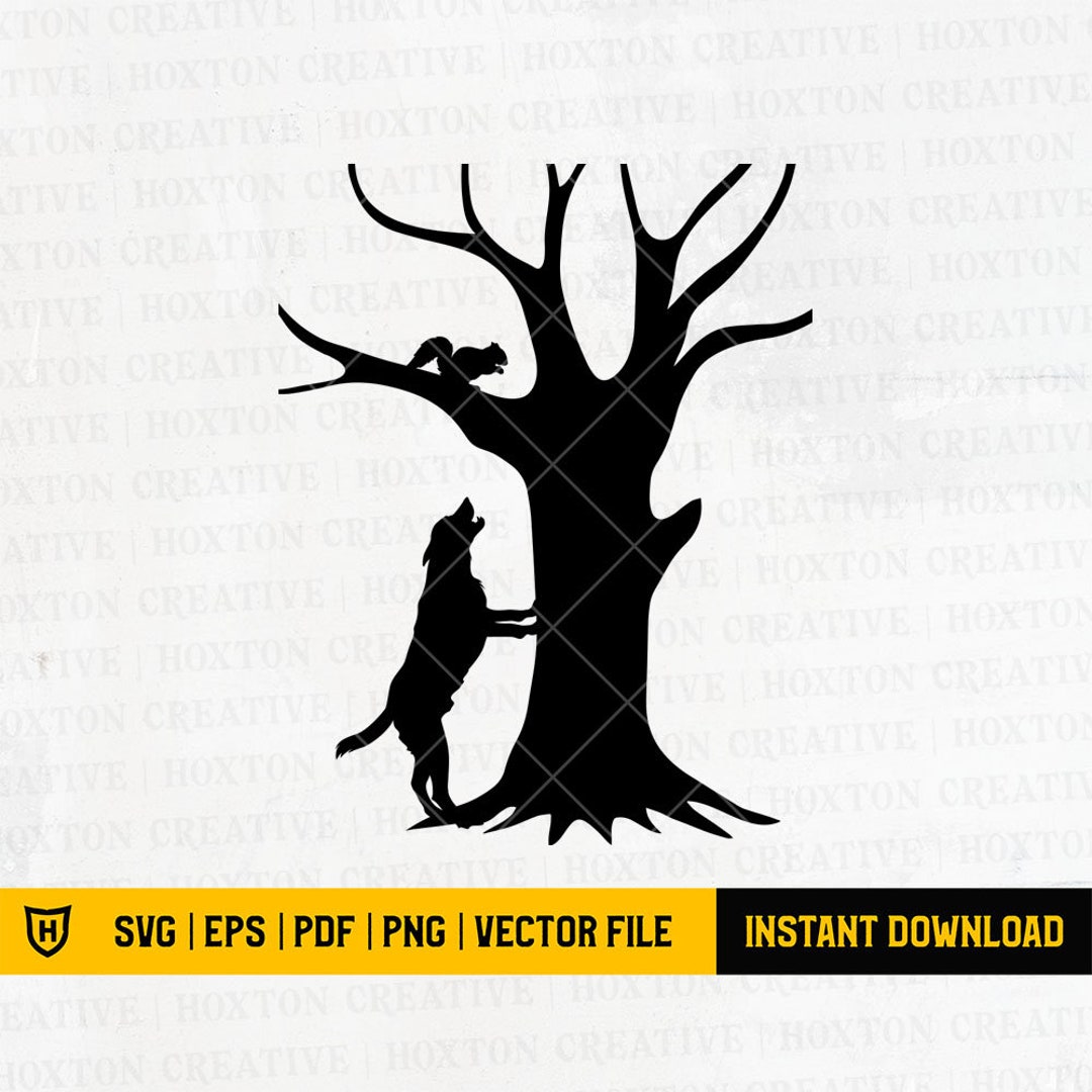 Coon Hunting Svg File | Dog Treeing Raccoon Svg | Hunting Dog Svg ...