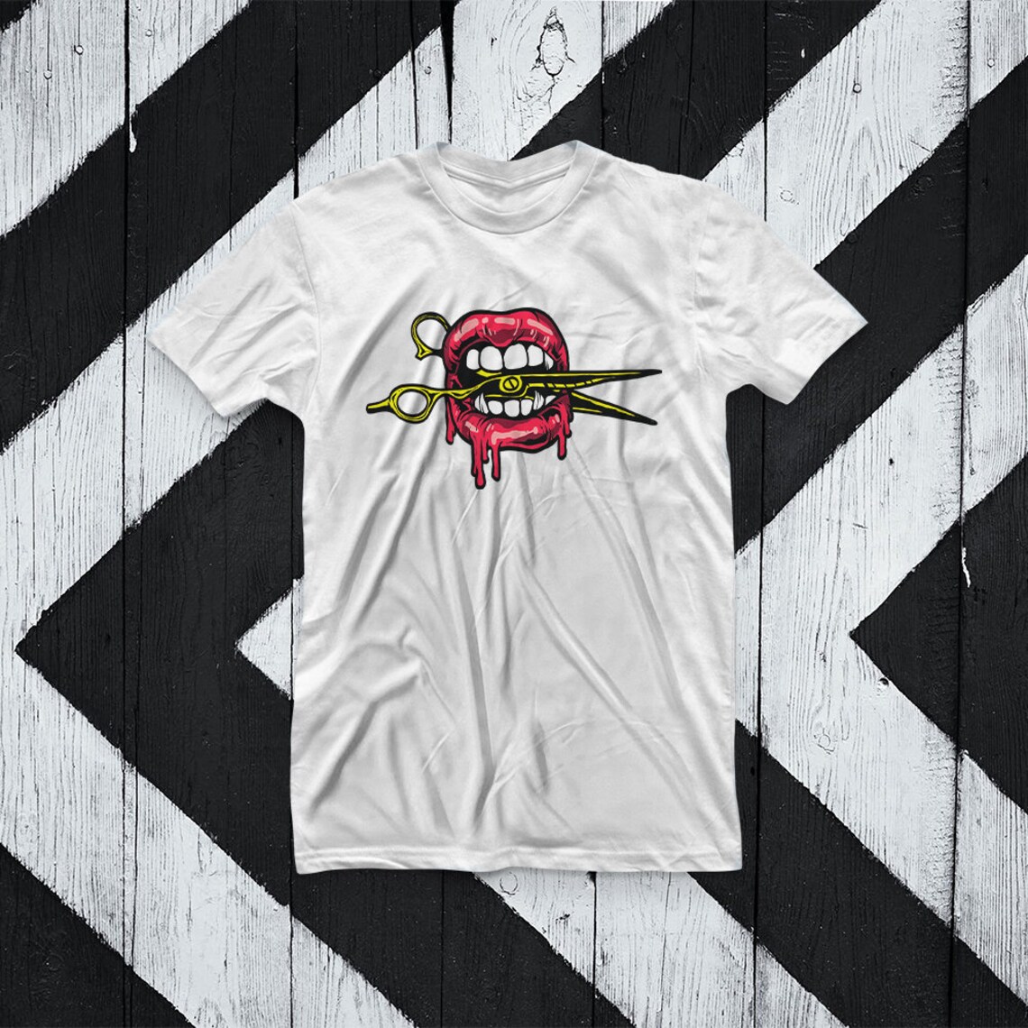 Lips Bite Scissors Svg File Lips Barber Svg Barber Shop - Etsy