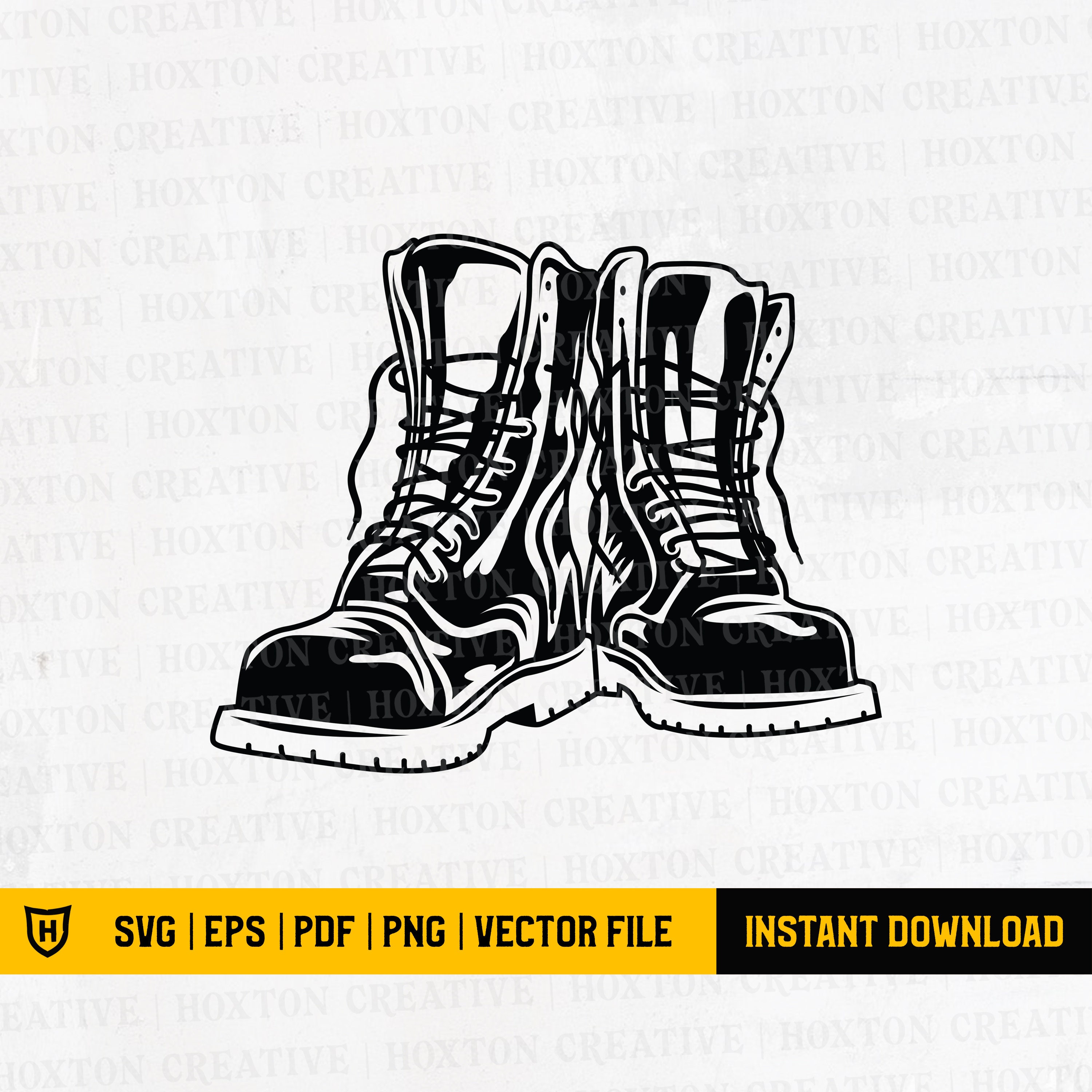 Army Boot Print Vector