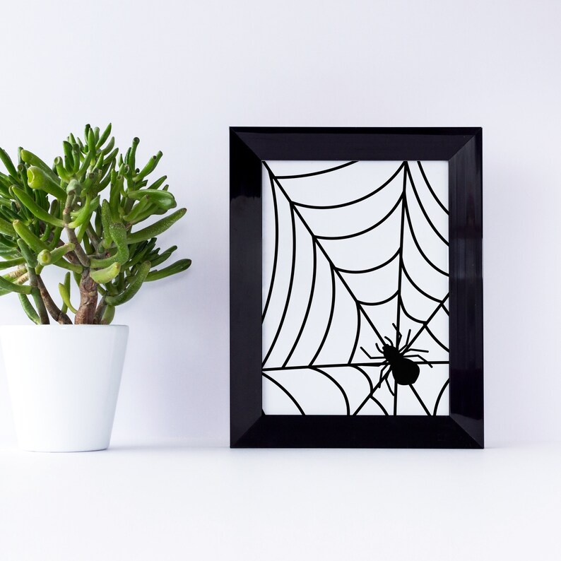 Spider Frame Template Svg Spider Frame Halloween - Etsy