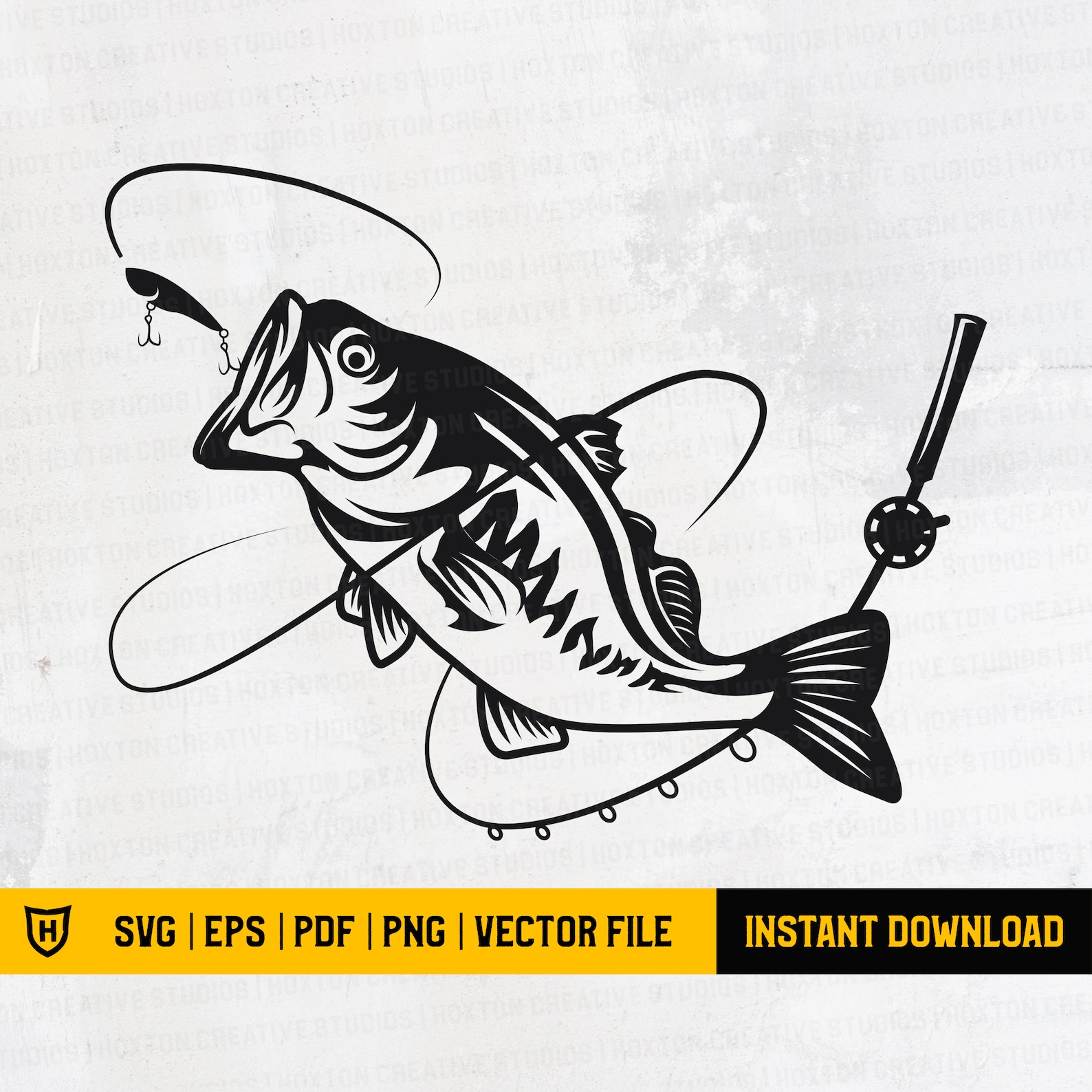 Bass Fish Svg | Fishing Svg | Bass Fish Svg | Sea Bass Svg | Bass Fish ...