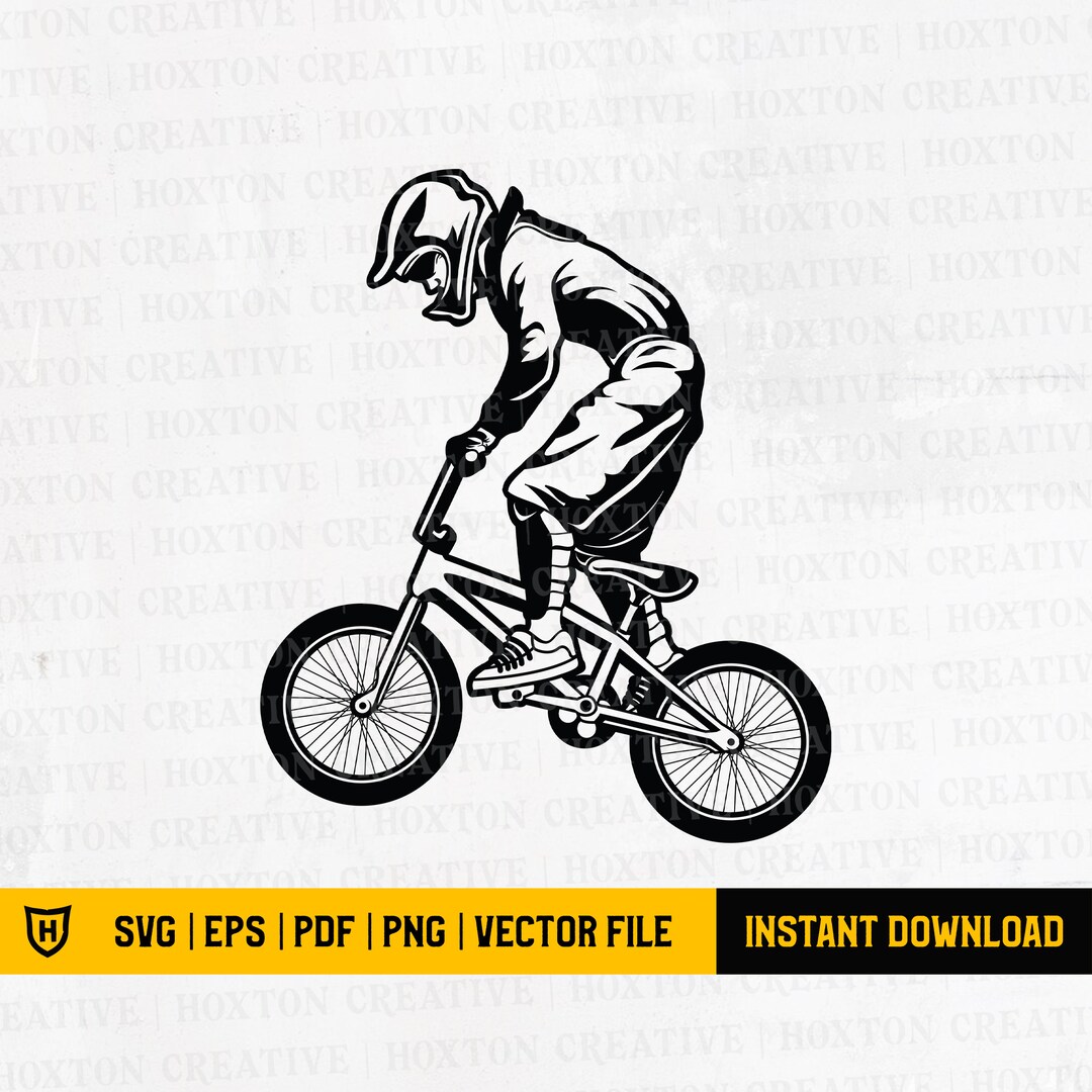 Bicycle Racing Svg | BMX Svg | Racer Extreme Sport Svg | Freestyle ...