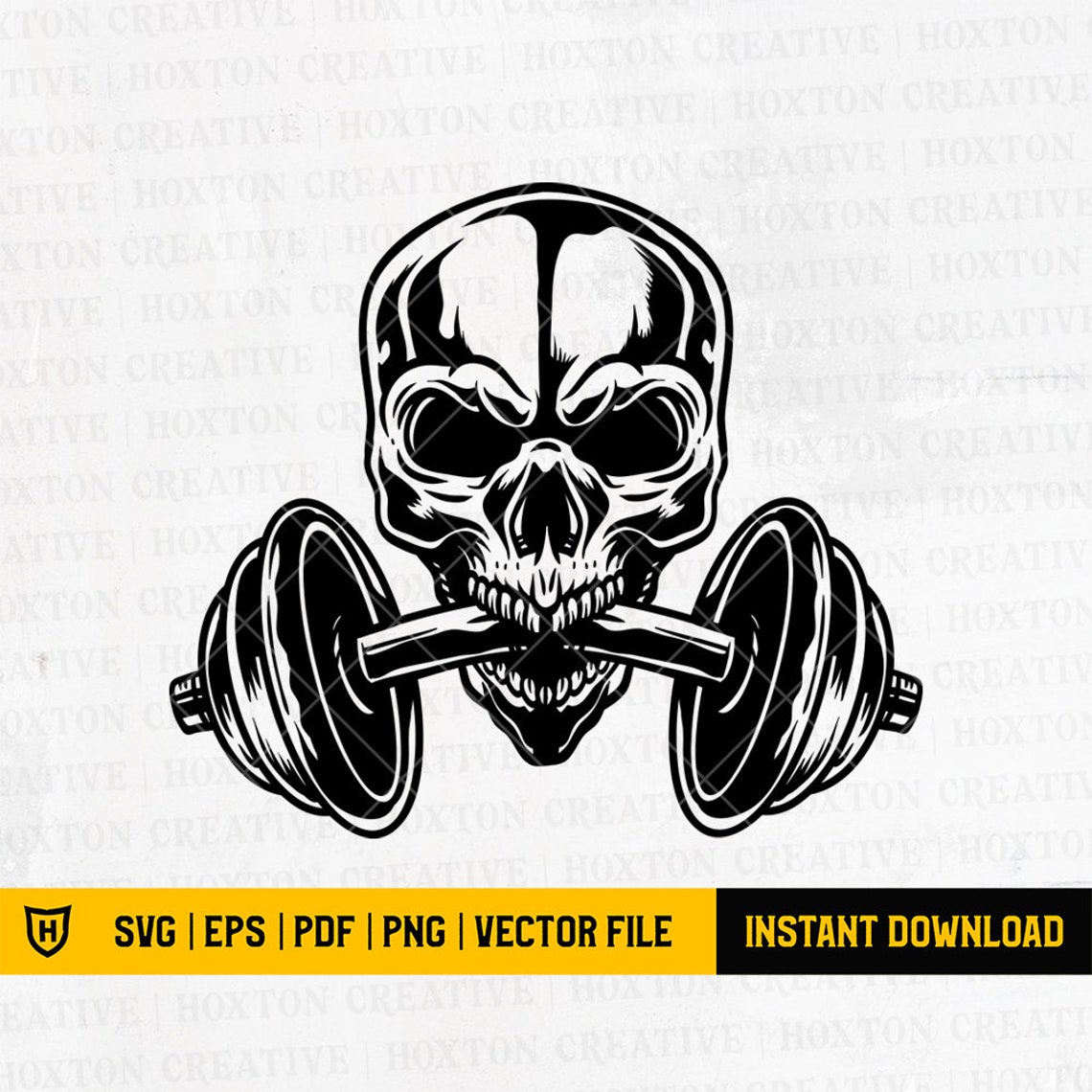 Skull Skeleton Barbell Svg File Fitness Svg Bodybuilding - Etsy