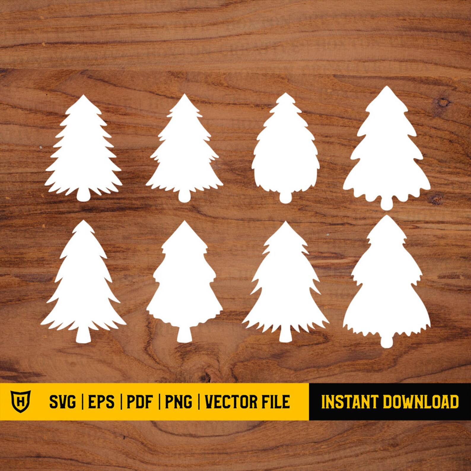 Christmas Tree Svg Pine Svg Tree Svg Tree Template | Etsy