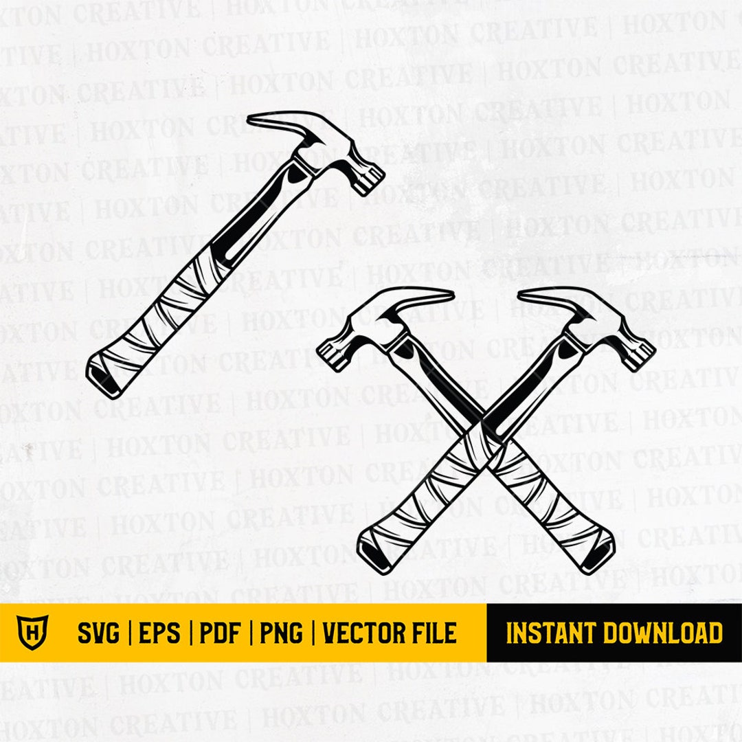 Carpenter Svg File | Crossed Hammer Svg | Repair Svg | Repair Tools Svg ...