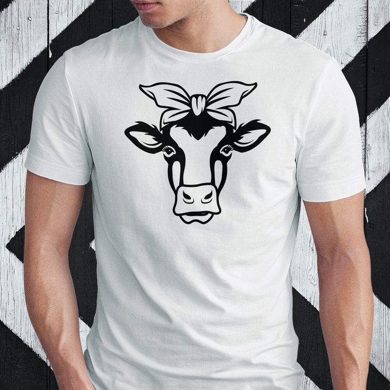 Heifer Cow Bandana SVG | Cow Face Svg | Cow Head Svg | Farm Svg | Farm ...