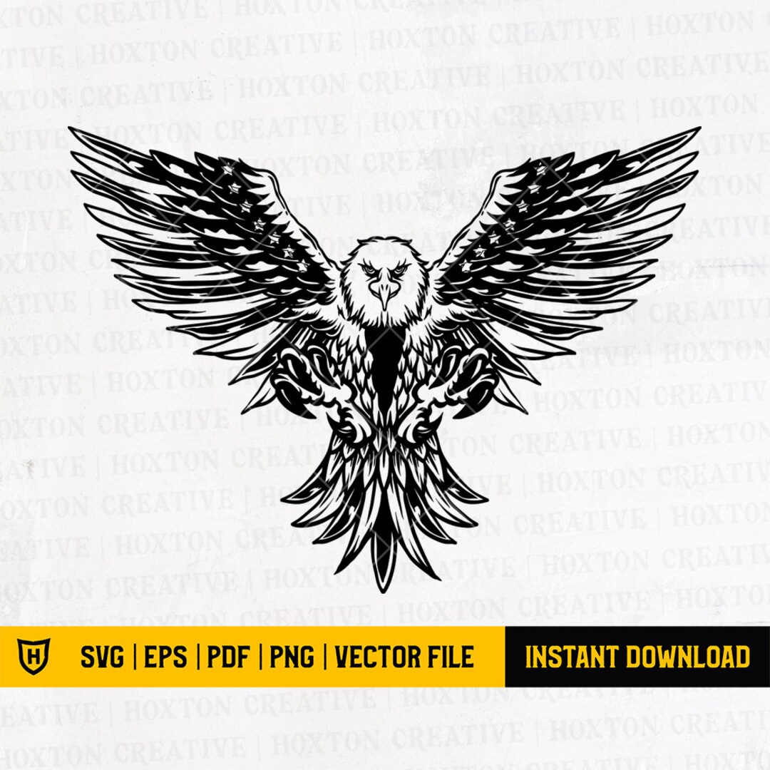 Patriotic Eagle Svg File | Memorial Day Svg | US Eagle Svg | USA Flag ...