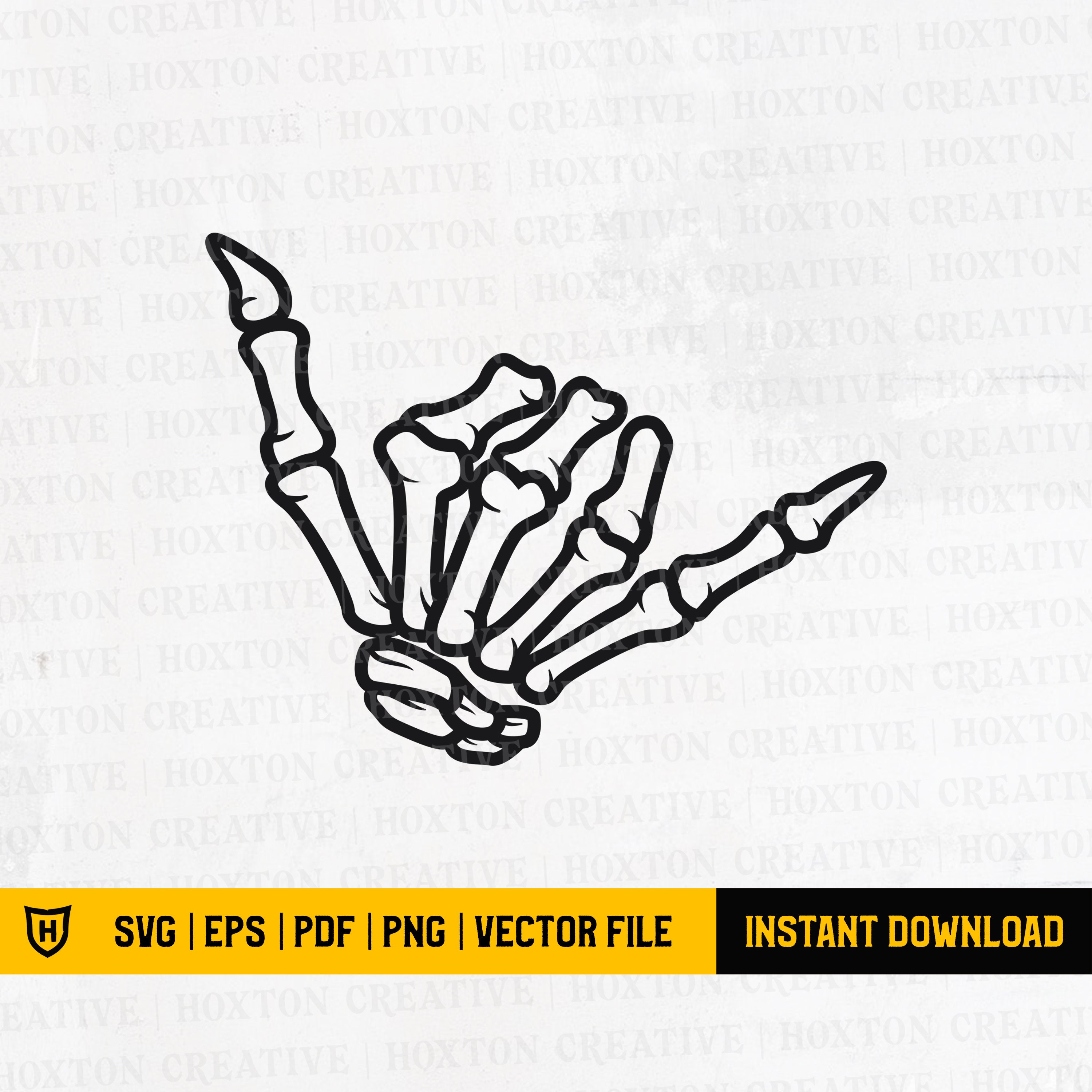 Skeleton Shaka Hand Svg | Skeleton Hand | Shaka Sign Svg | Hand Svg ...