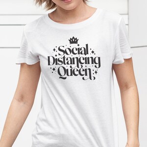 Social Distancing Queen Svg | Social Distancing Svg | Queen Svg | Stay ...