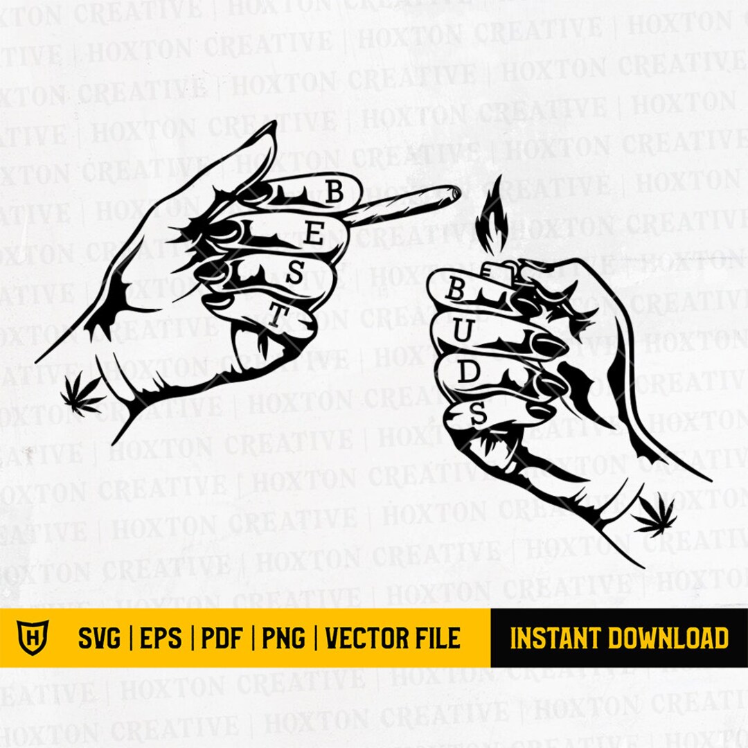 Best Buds Svg File Smoking Weed Joint Smoking Marijuana Svg Lighting ...