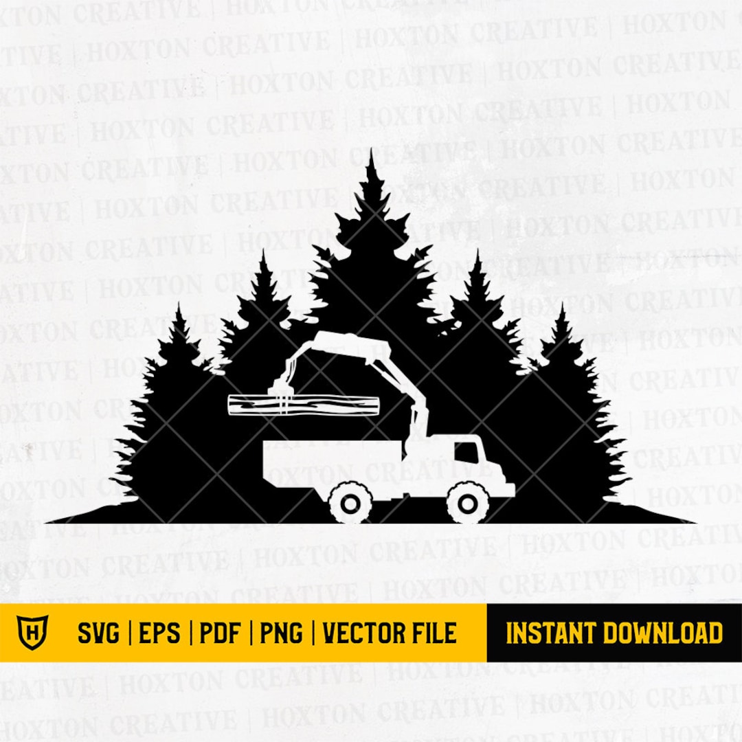 Logging Skidder Svg File | Log Skidder Svg | Forest Logging Svg ...