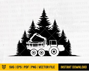 Logging Skidder Svg - Etsy