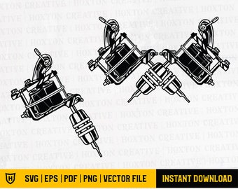 Got Ink Tattoo Machine Svg | Tattoo Svg | Tattoo Stencil Svg | Tattoo ...