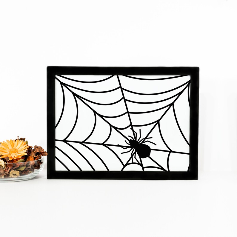 Spider Frame Template Svg Spider Frame Halloween - Etsy