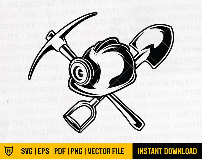Mining Logo SVG, Mining Svg, Pickaxe Svg, Mining Clipart, Mining Files ...