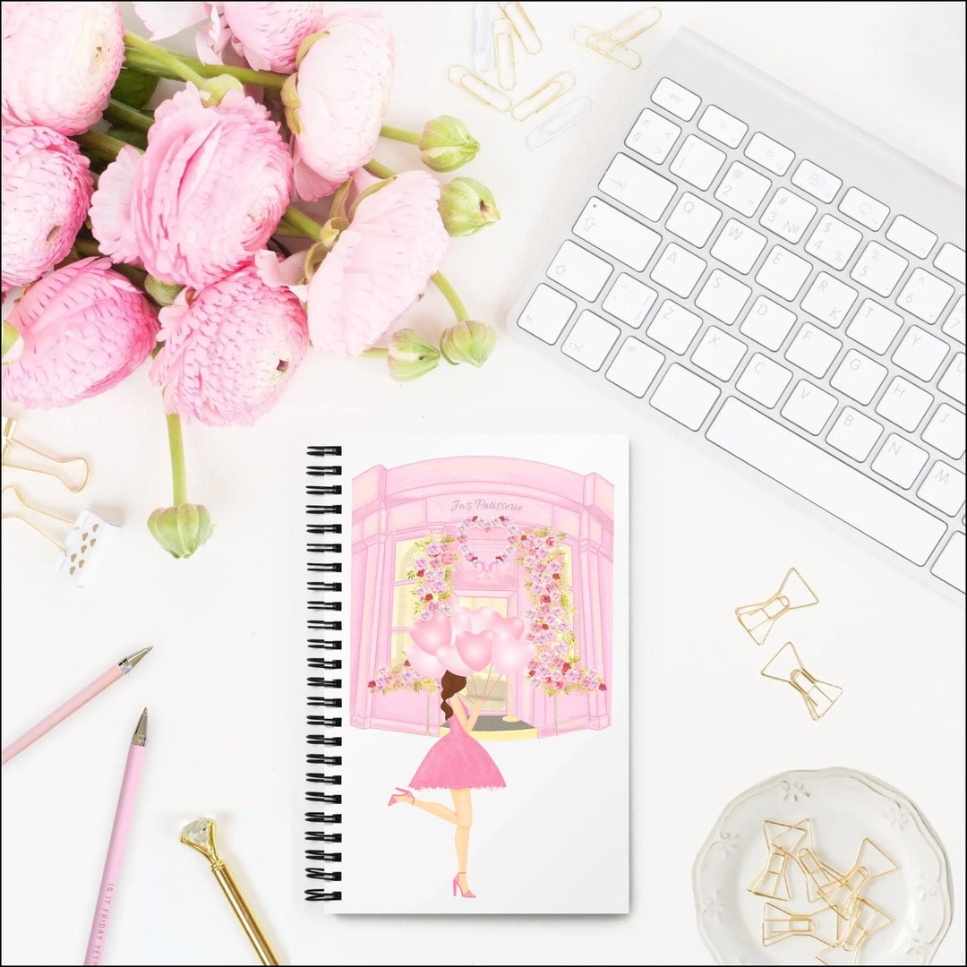 Custom Dotted Journal - Aesthetic Notebook - Pink Notebook - Art ...