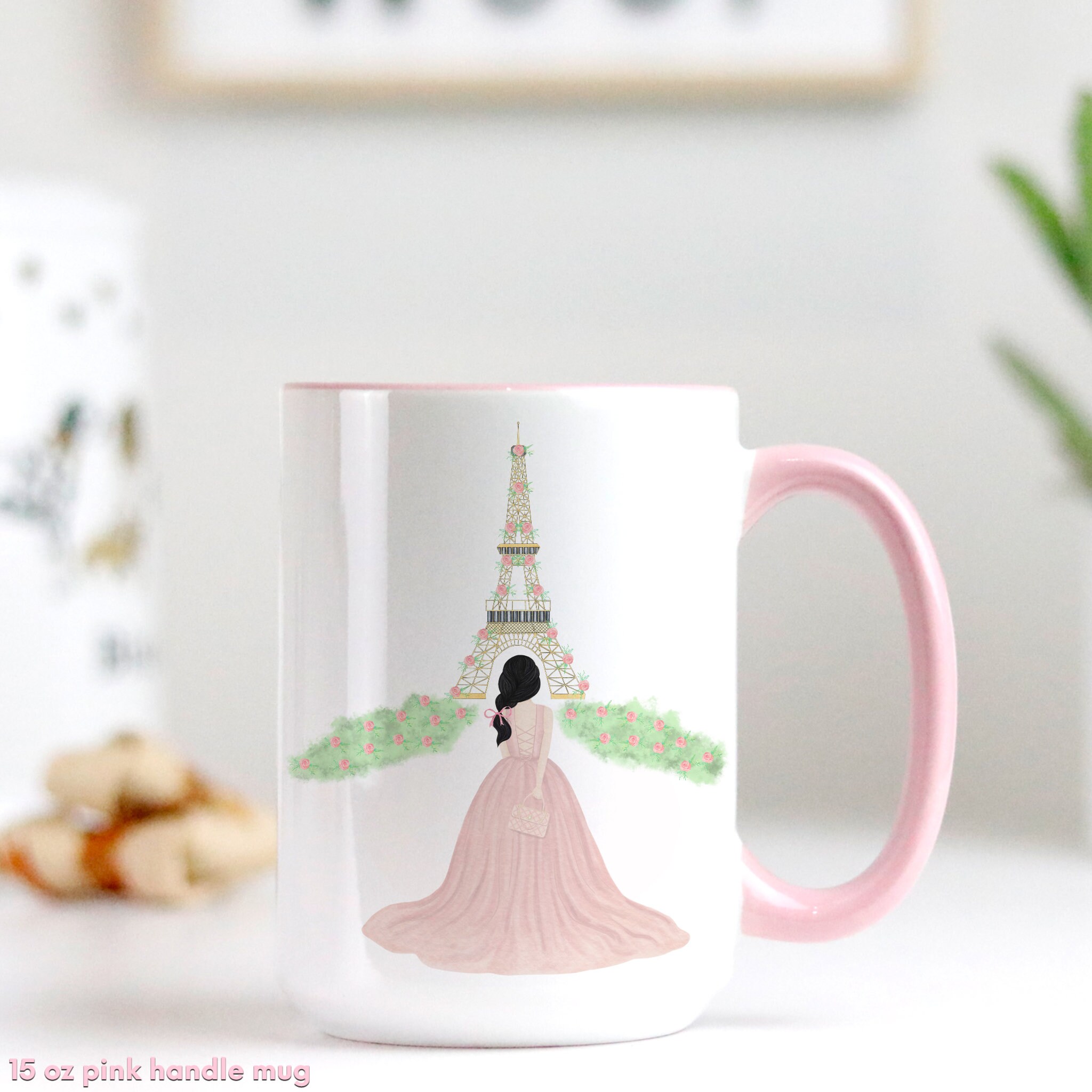 Paris Mug, Chic Mug, Fashion Illustration Mug, Fashion Mug, Pink Mug ...