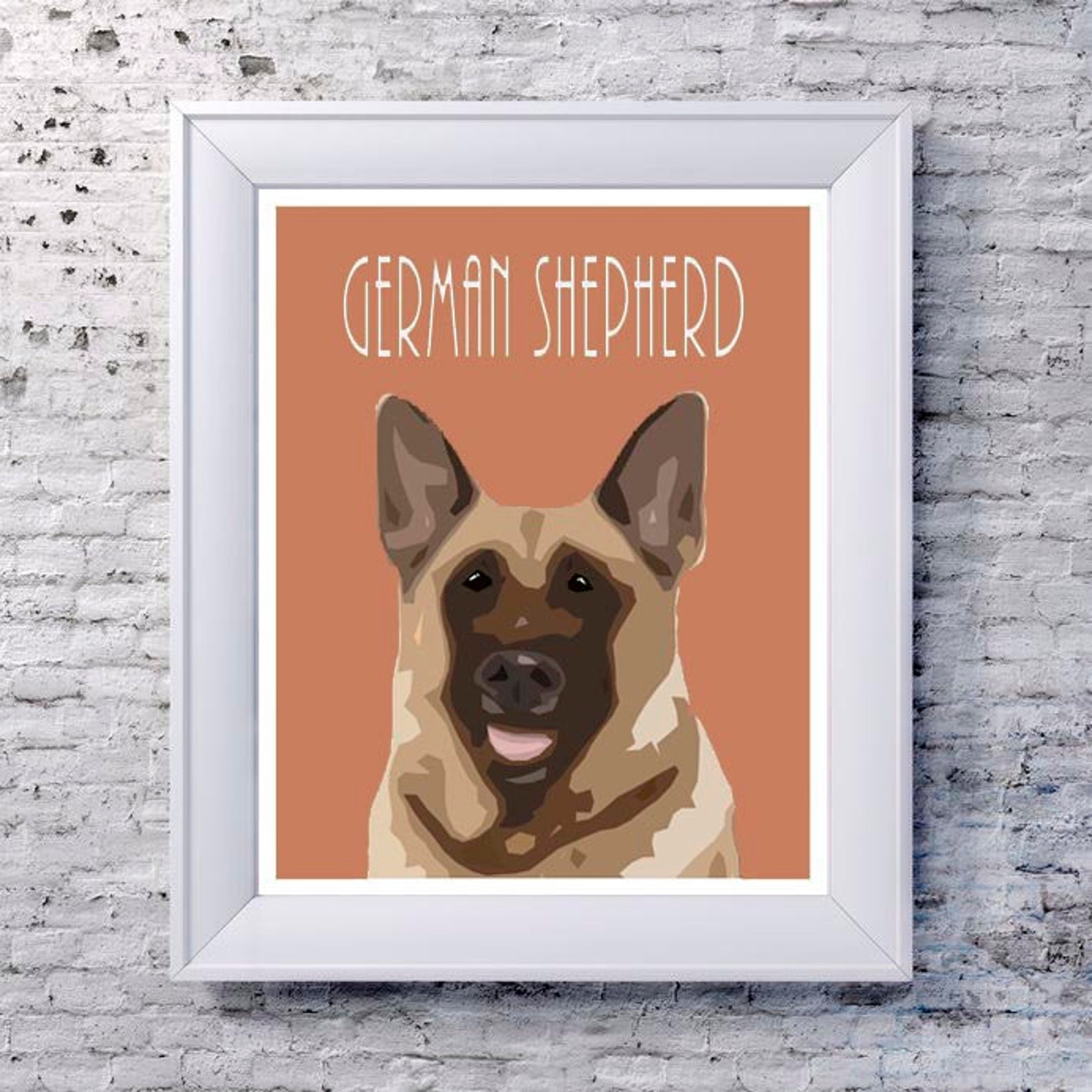 German Shepherd Dog Art Collectible Poster - Etsy.de