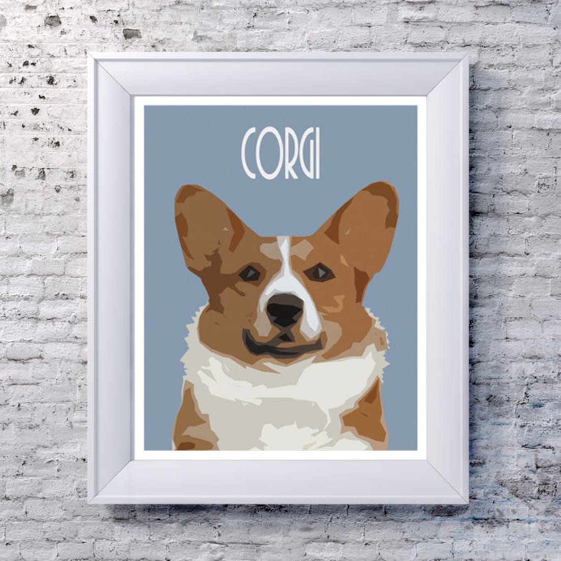 Corgi Dog Art Collectible Poster | Etsy