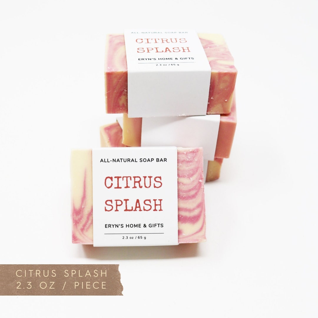 1 ONE Citrus Splash Soap 2.3 Oz Handmade Natural Soap - Etsy