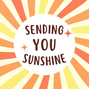 Sending You Sunshine Gift Box Friendship Gift Thinking of - Etsy