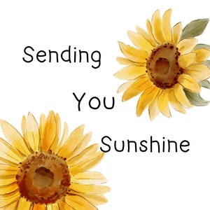 Sending You Sunshine Gift Box Friendship Gift Thinking of - Etsy