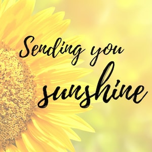 Sending You Sunshine Gift Box Friendship Gift Thinking of - Etsy