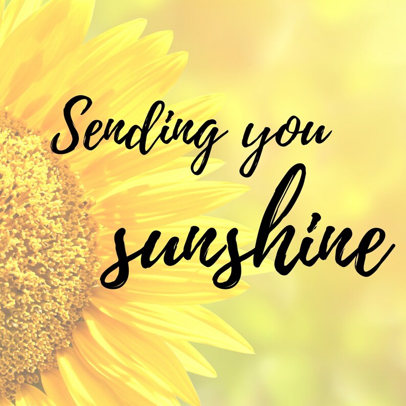 Sending You Sunshine Gift Box Friendship Gift Thinking of - Etsy