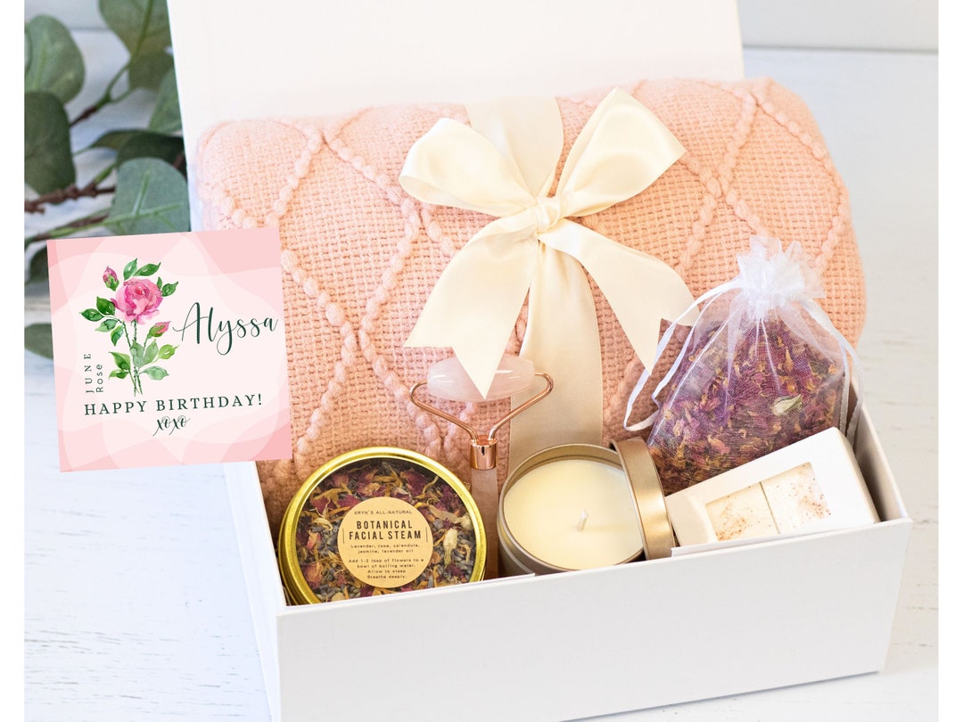 October Birthday Gift Box Birth Flower October Born Birthday - Etsy