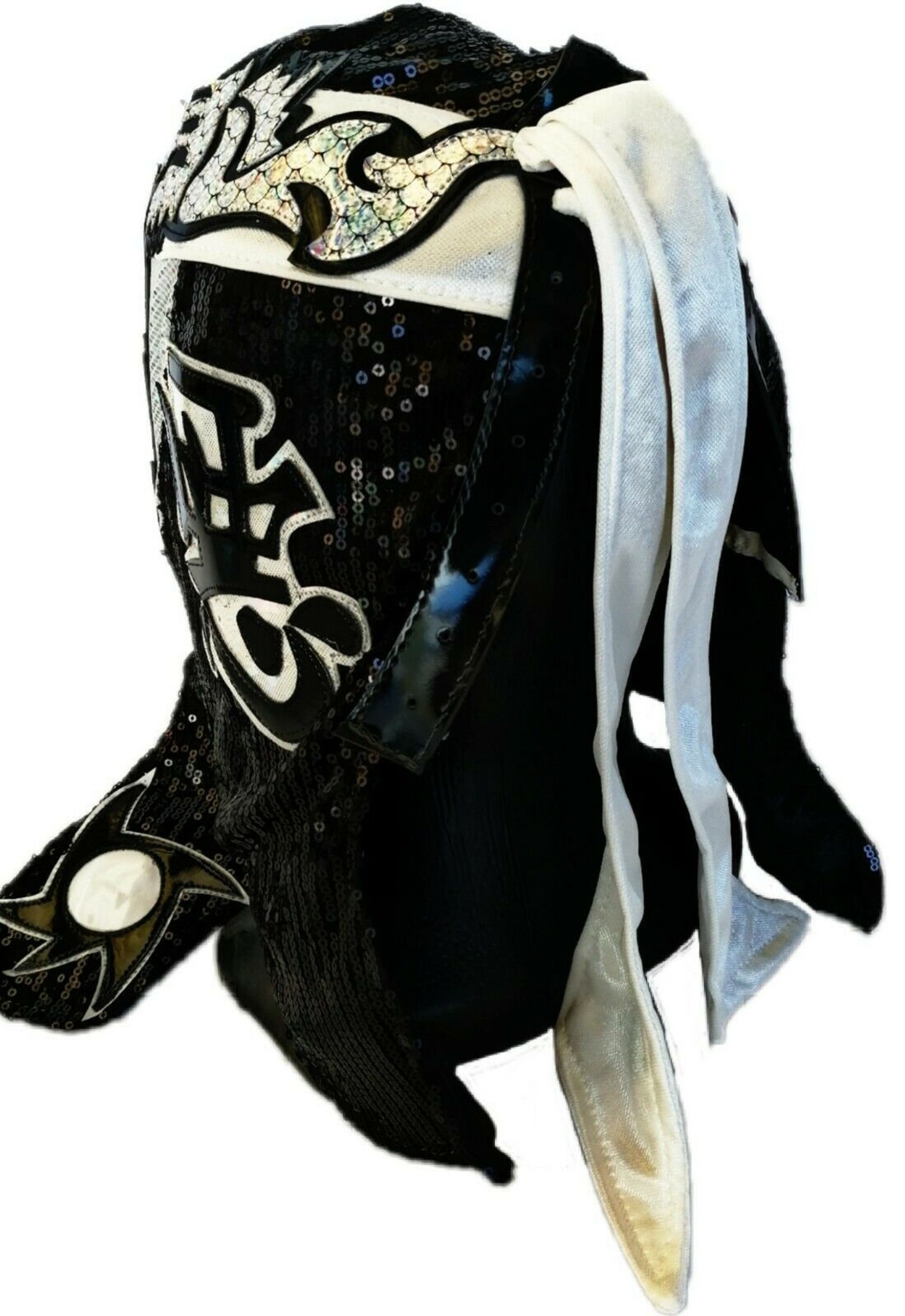 SIGNED Penta 0M Zero Fear Pentagon Mexican Wrestler Semi-pro Mask Lucha ...