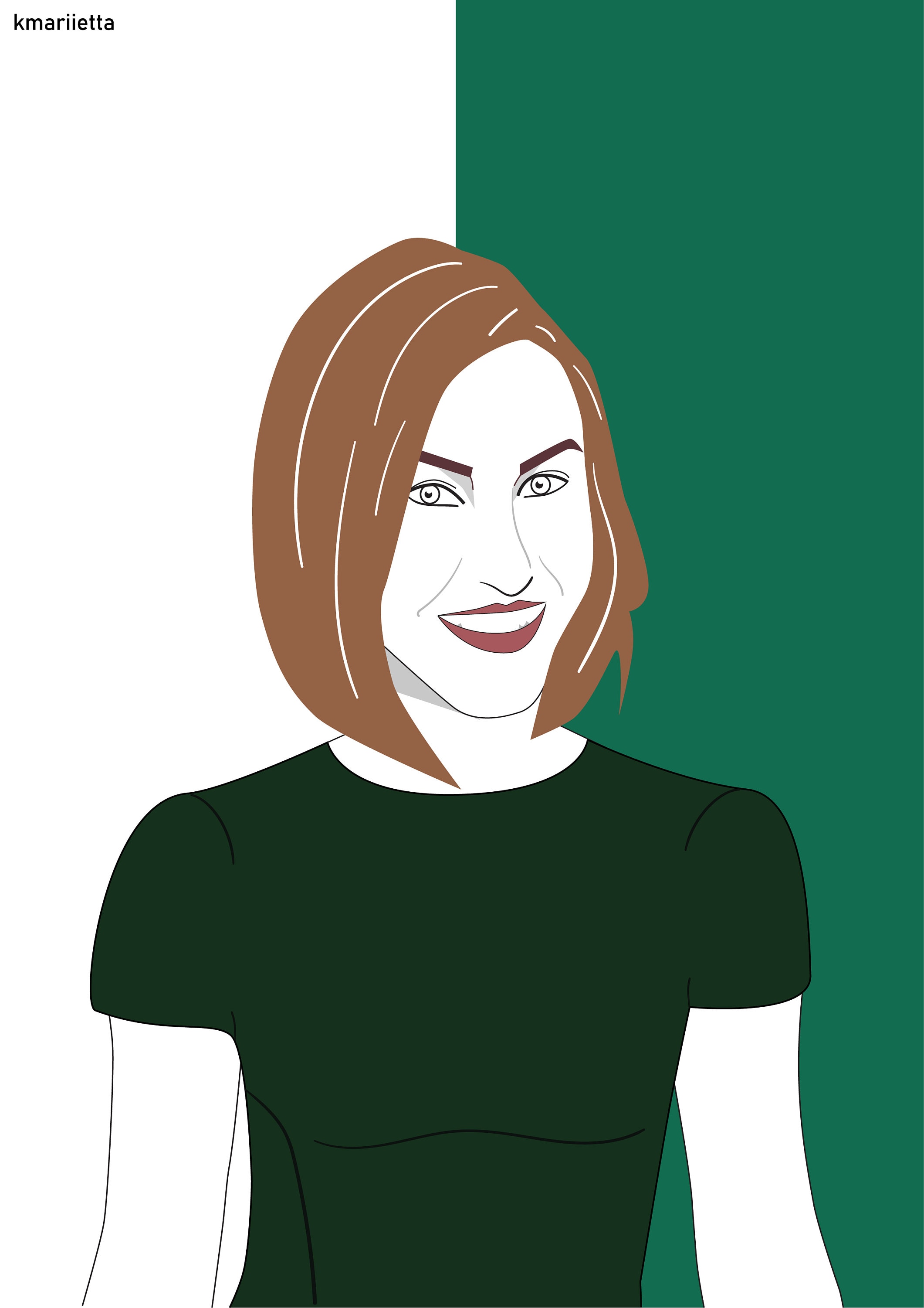 Custom Patrick Nagel Style Portrait Print, Geometric Abstract Art ...