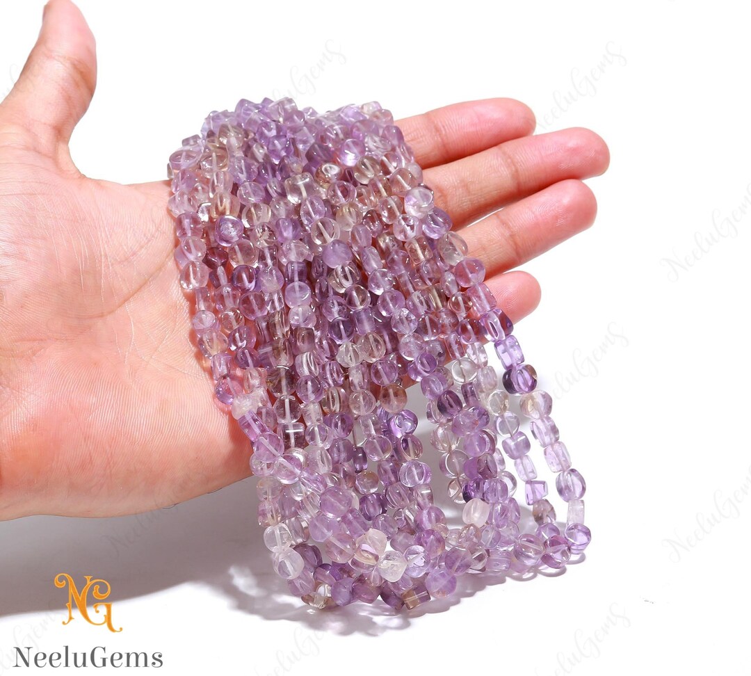 AAA+ Purple Amethyst Smooth Coin Beads,natural Amethyst Briolette Coin ...