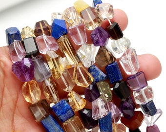 Tumbled Gemstone Nugget Beads Free Form Stone Nuggets Dalmatian Jasper ...