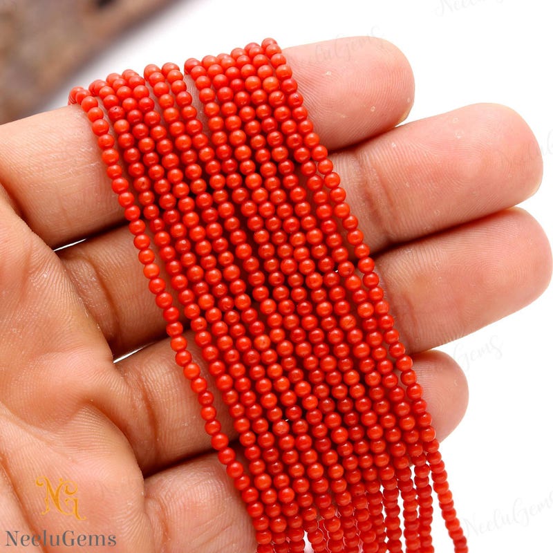 Coral Bead Jewelry - Etsy