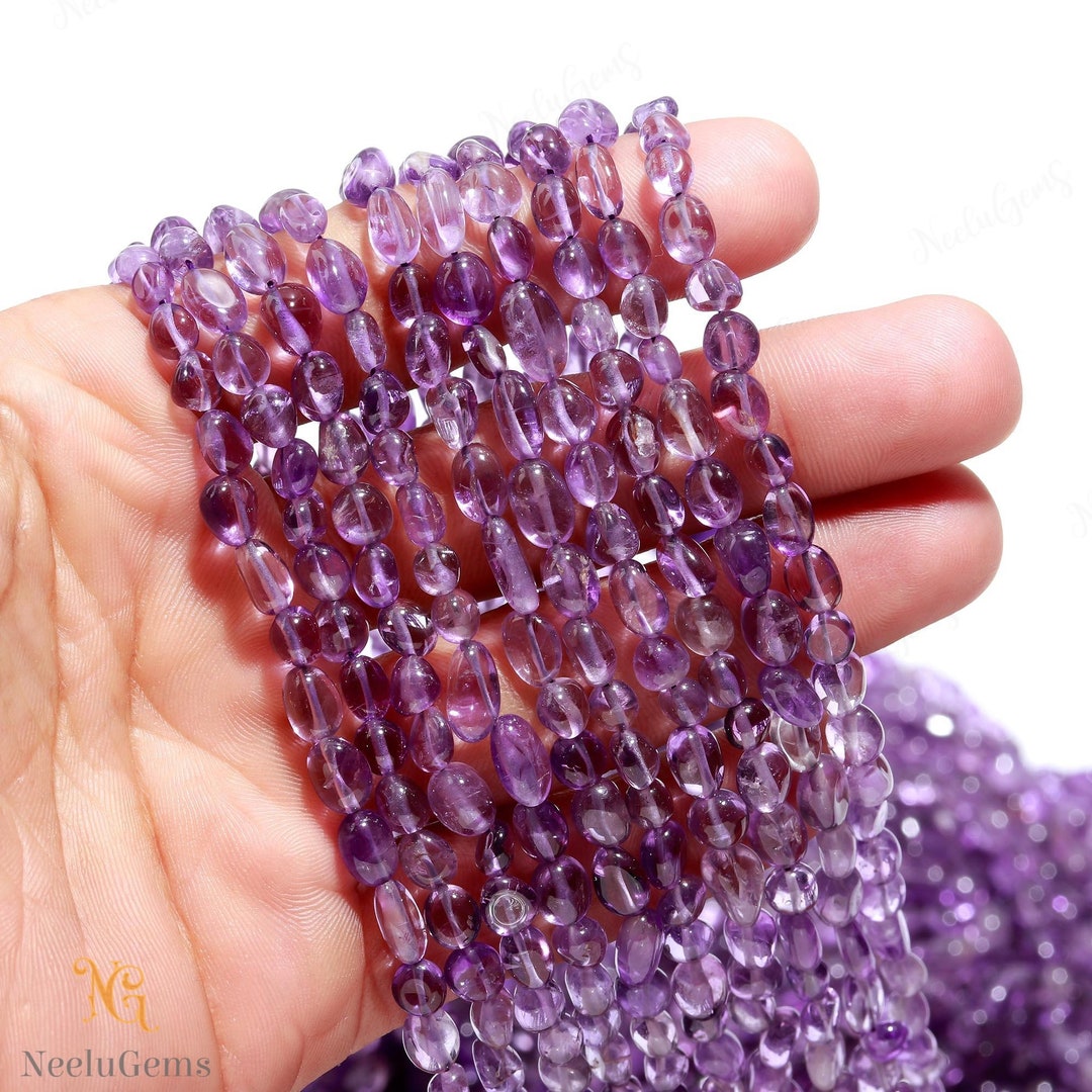 Natural Africian Amethyst Smooth Nugget Shape Gemstone Beads,amethyst ...