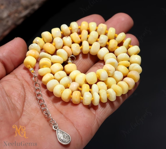 Hand Knotted Yellow Opal Necklace peruvian Yellow Opal Necklace peruvian Opal Knotted Necklace yellow Opal Necklace opal Candy Necklace Etsy