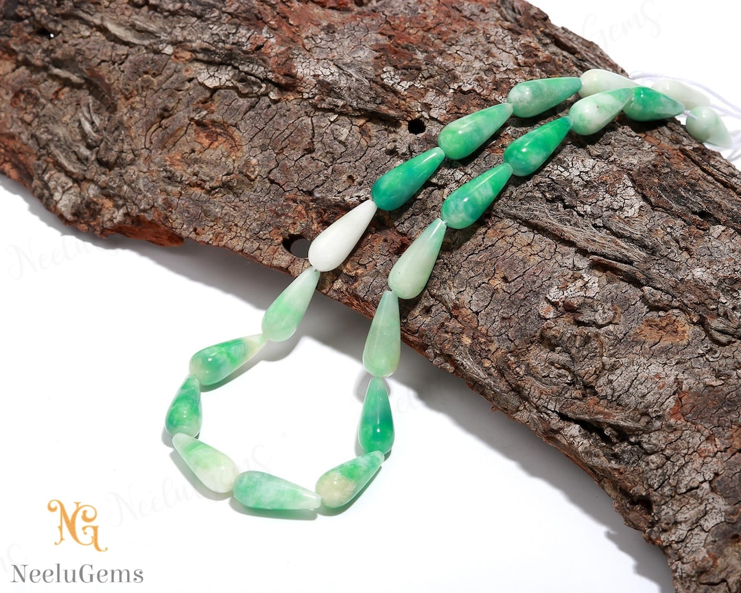 AAA+ Green Candy Quartz Smooth Teardrops Gemstone Beads,candy Quartz ...