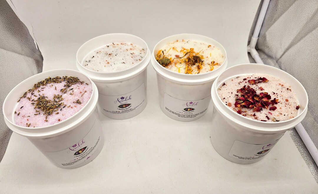 4--2lb Pound Bath Salt Bucket | Wholesale Bath Salt Bucket - Etsy