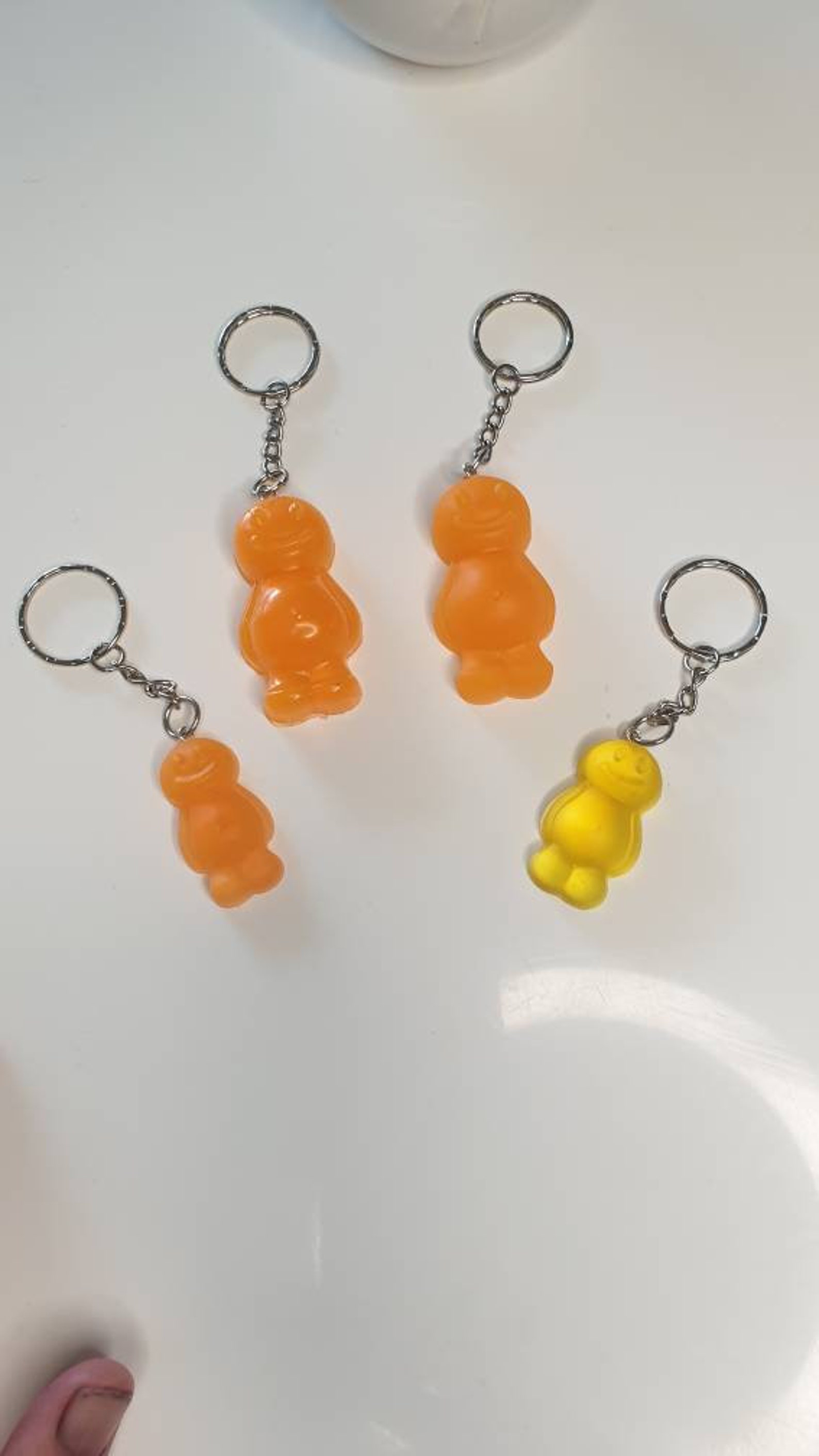 Jelly baby key ring/keychain or bag charm.So cute.Can be made | Etsy