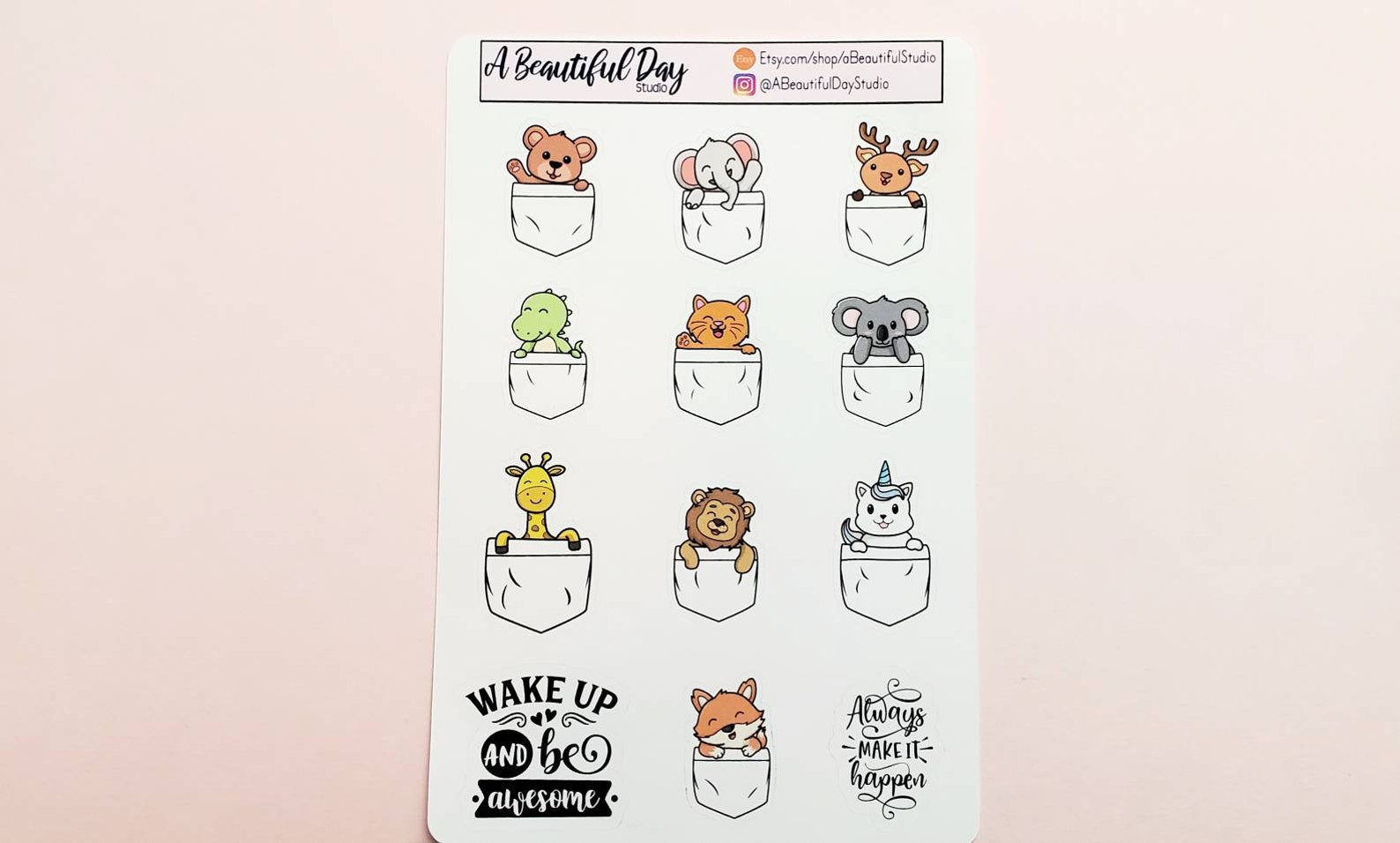 Cute Animal Planner Stickers - Etsy